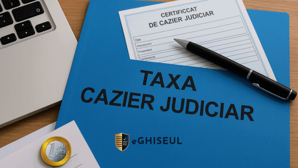 Taxa cazier judiciar 2025 – Cost, plată și obținerea certificatului